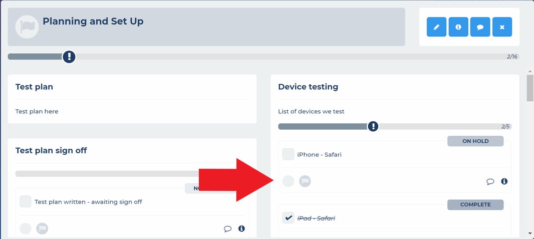 How do I add a RAG (Red, Amber, Green) status to a task?