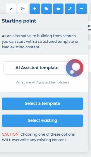 How do I use AI assisted templates?